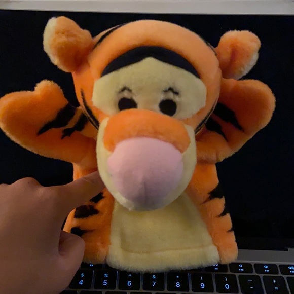 Disney | Toys | Mattel Disney Tigger Plush Hand Puppet Arcotoys | Poshmark